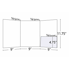 Gusset Tri - Panel Pocket Folder - Inside Right Pocket